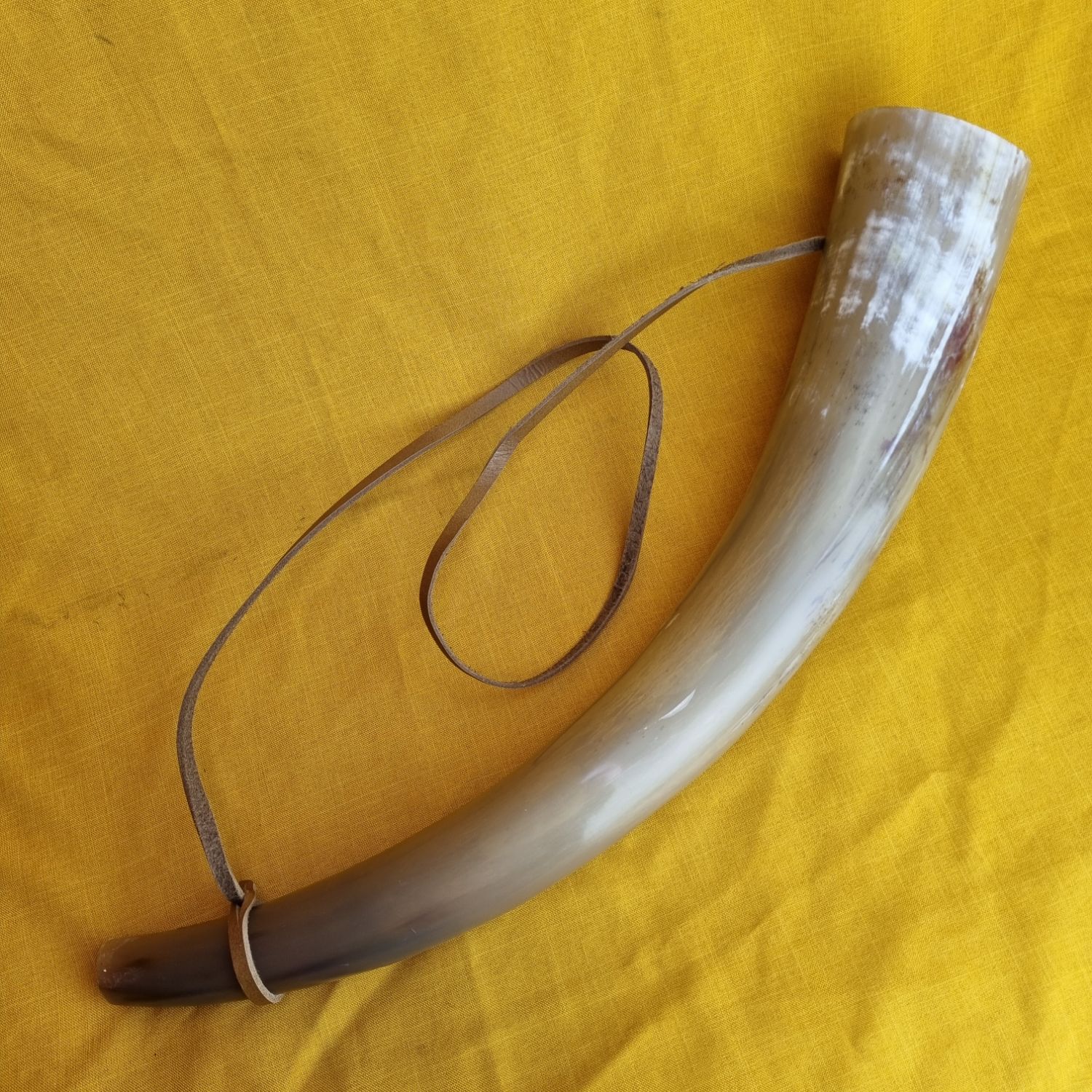 Large Blowing Horn with Shoulder Strap