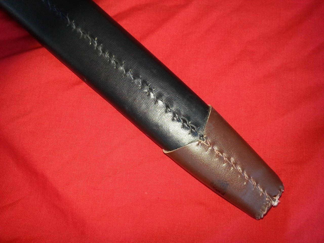 Leather Bound wooden sword scabbard and belt