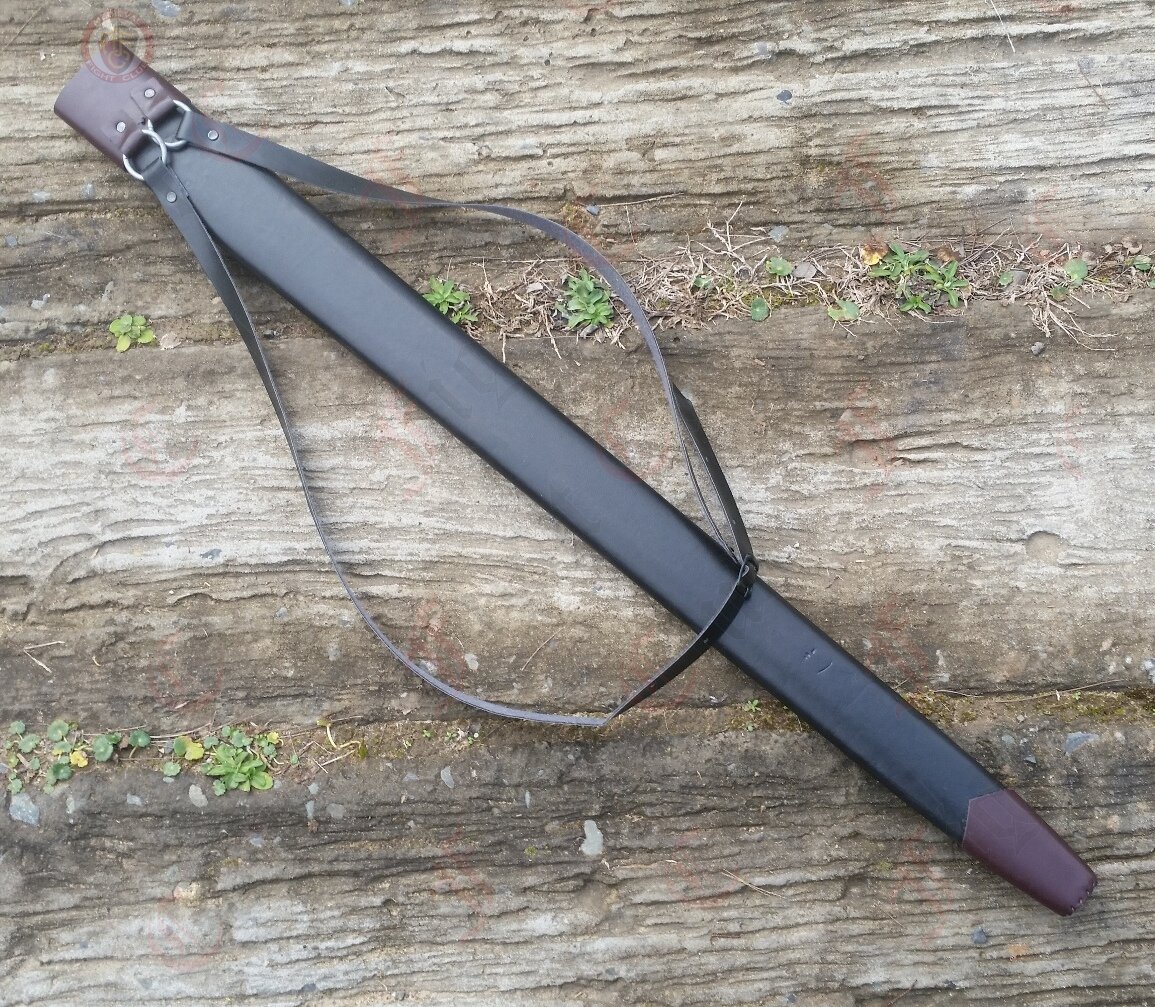Leather Bound wooden sword scabbard and belt