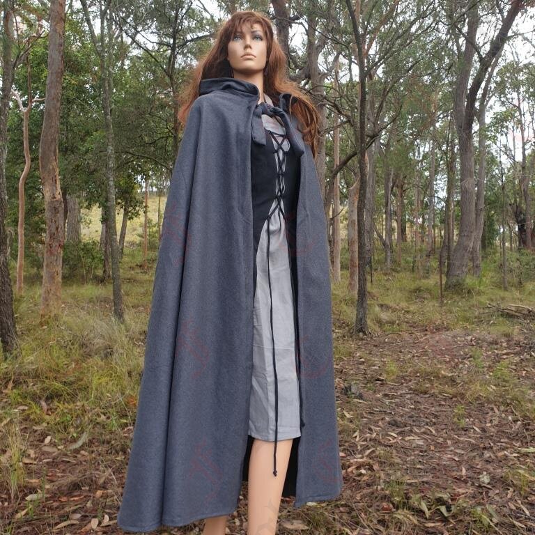 Grey Woollen Cloak