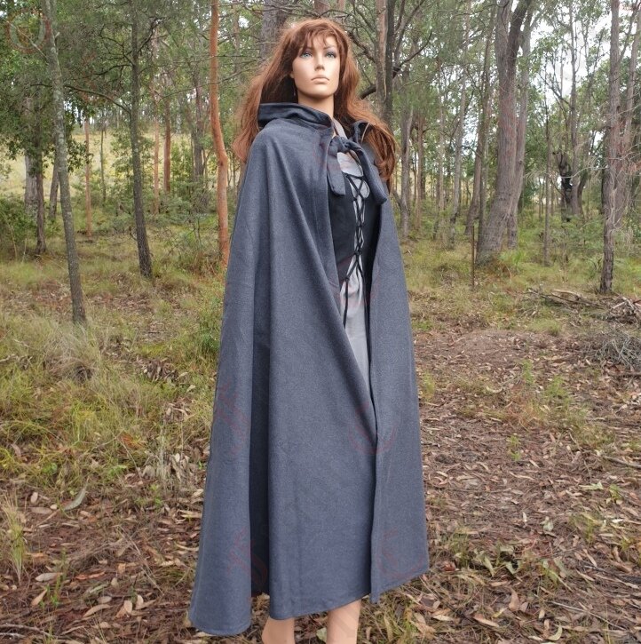 Grey Woollen Cloak