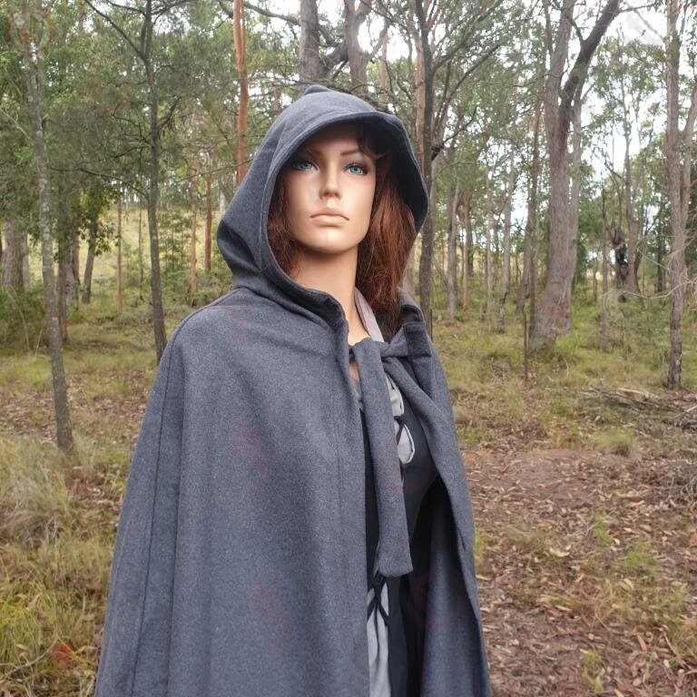 Grey Woollen Cloak