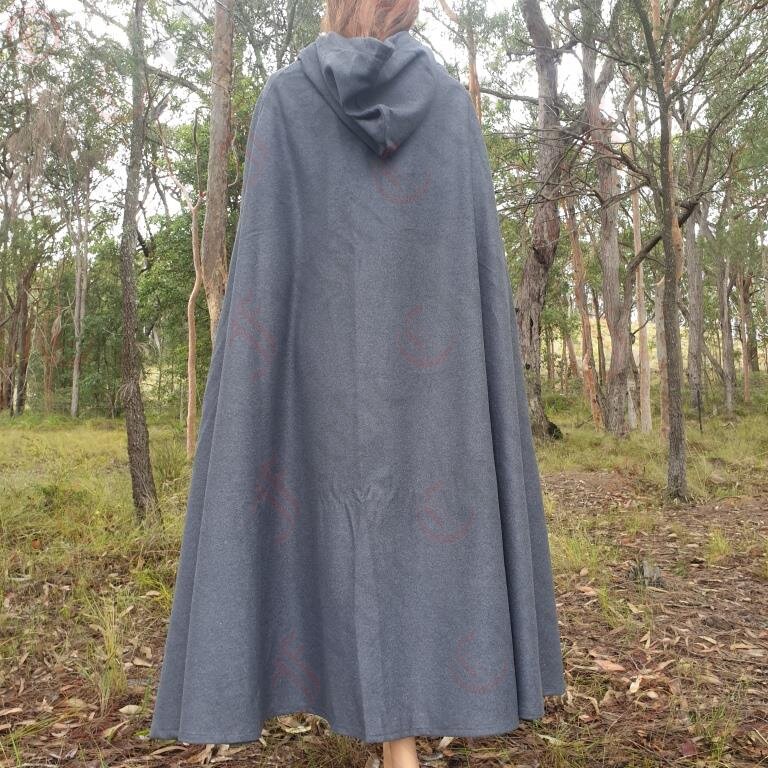 Grey Woollen Cloak