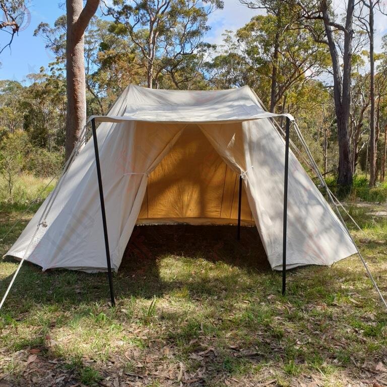 Canvas Double Bell Wedge Tent