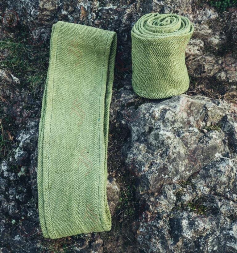 Herringbone Green Leg Wraps