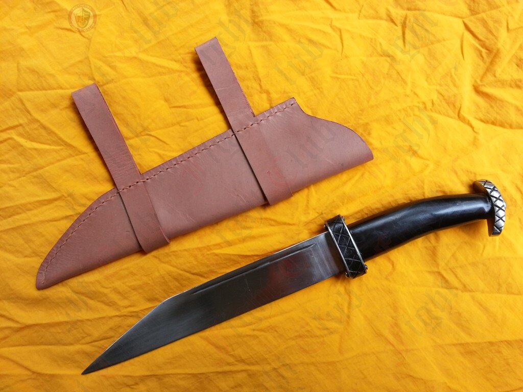 Weapons :: Daggers & Knives :: Knives :: Hadseax knife with sheath - horn